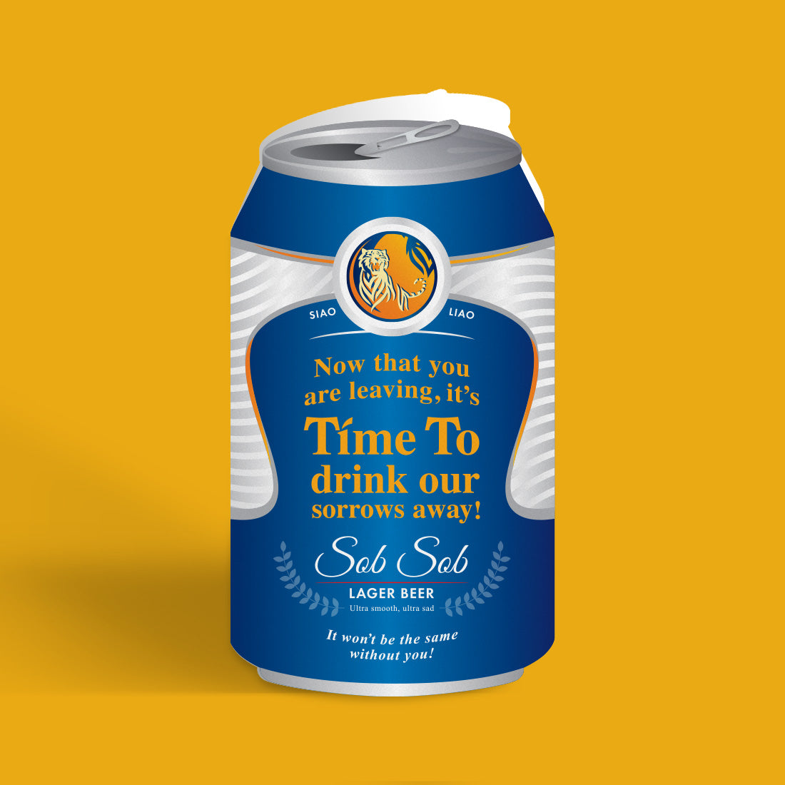Farewell Card – Beer Can (A5 SIZE) – the little dröm store