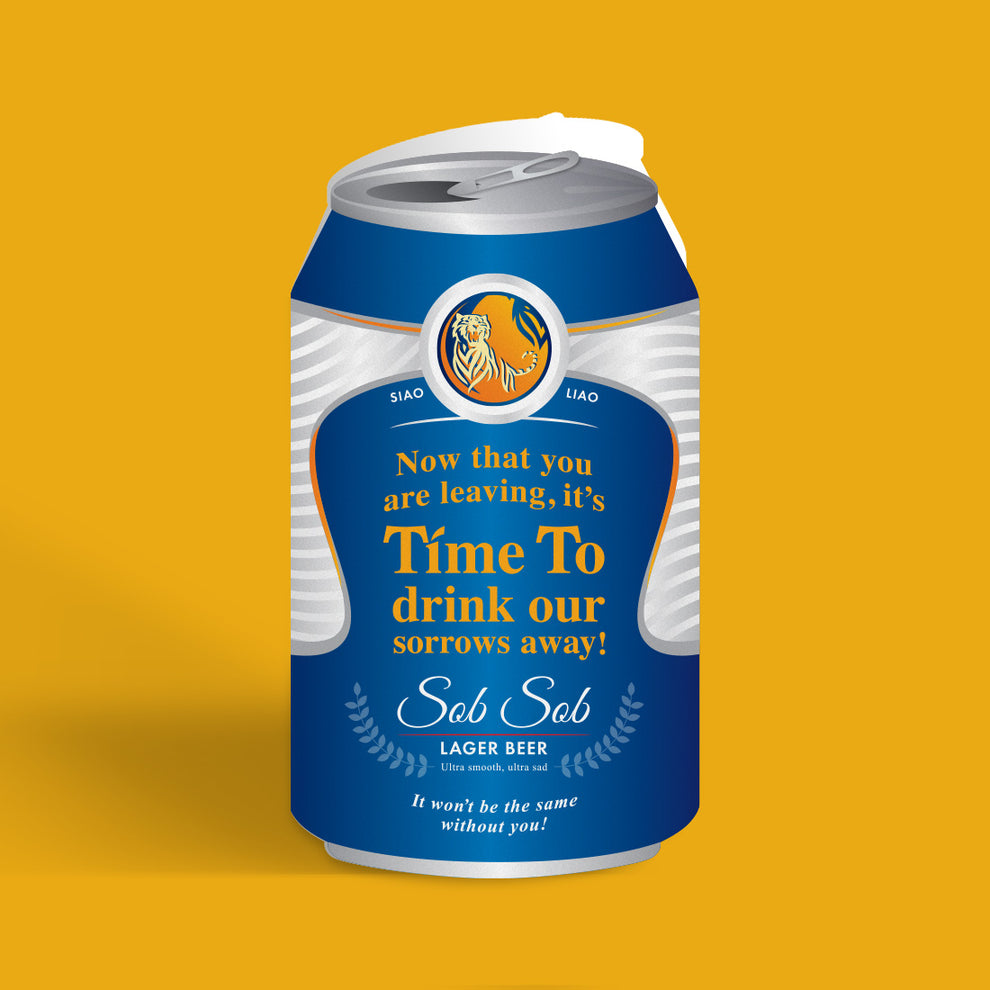 Farewell Card – Beer Can (A5 SIZE) – the little dröm store