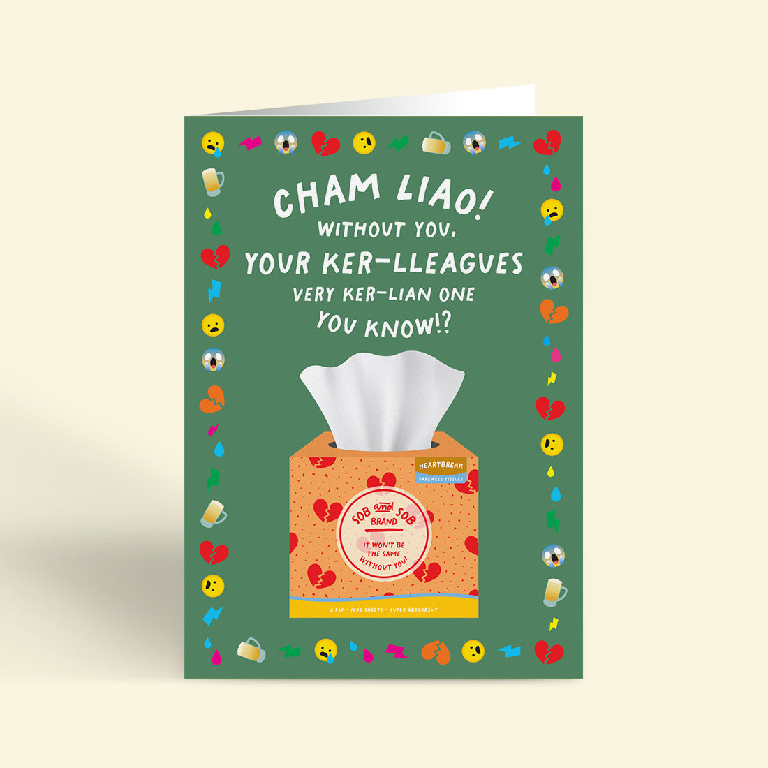 Farewell Card – Tissue Box (LARGE A4 SIZE) – the little dröm store